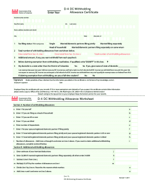 Fillable Online Withholding Tax Forms and Publications - DC OTR Fax ...