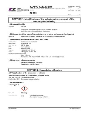 Fillable Online ZZ 395 Fire Protection Casting Compound Fax Email Print ...