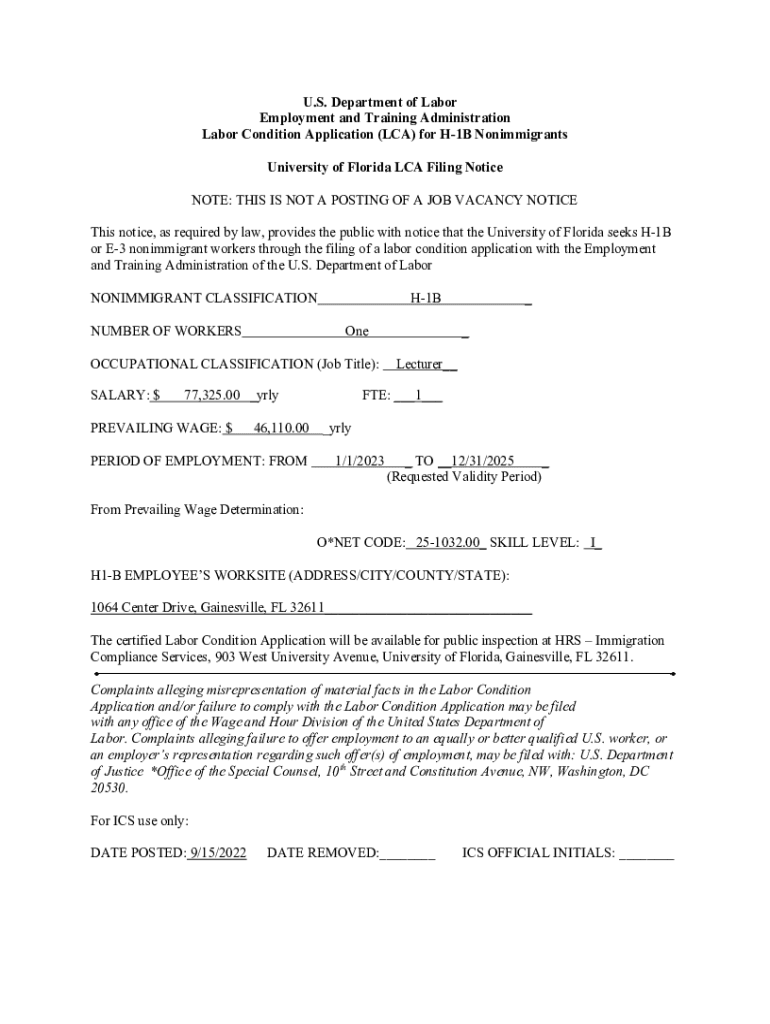 Fillable Online U.S. Department of Labor Employment and Training ...