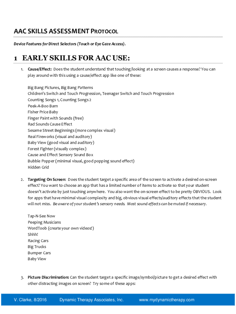 Fillable Online AAC-Skills-Assessment-Protocol-Data-Sheet.pdf Fax Email Print - pdfFiller