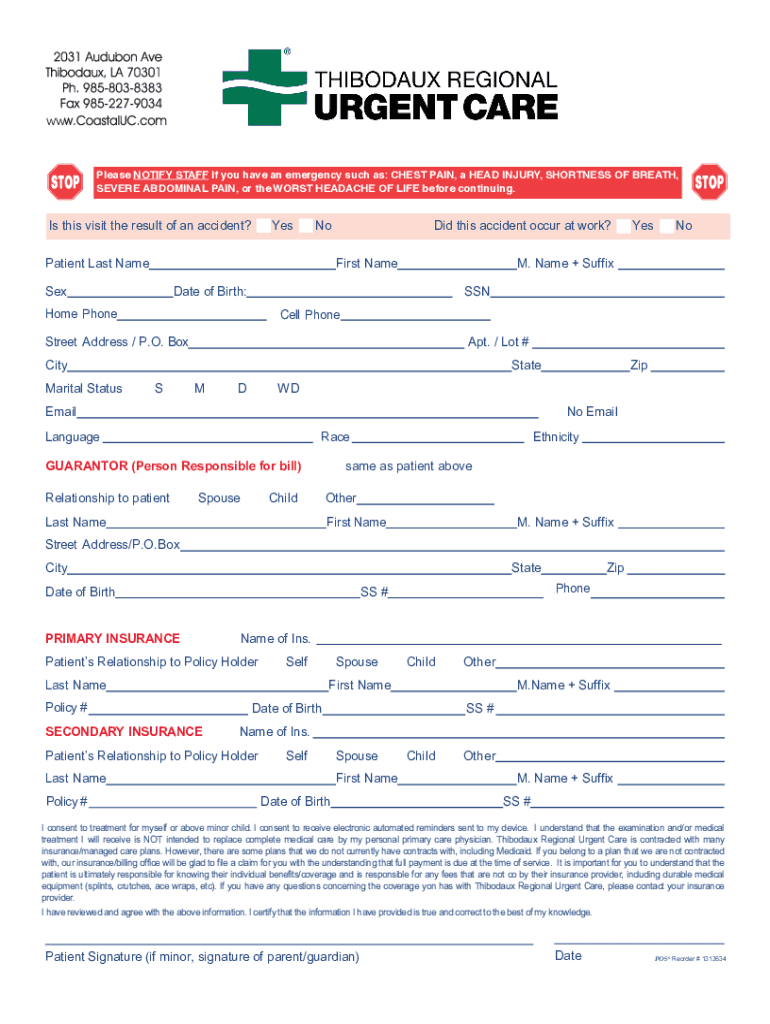 Fillable Online When to Call 911: Serious Symptoms to Never Ignore Fax ...