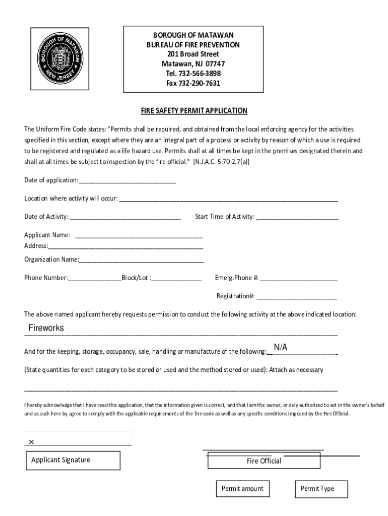 Fillable Online Fire Prevention Bureau Fire Prevention Inspection Forms ...