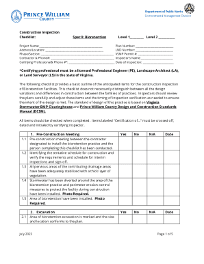 Fillable Online CONTRACTOR'S BULLETIN BOARD INSPECTION CHECKLIST Fax ...