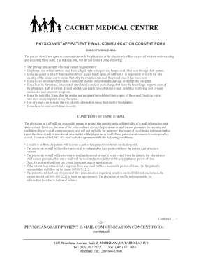 Fillable Online Patient Email Communication Consent Form Fax Email Print - pdfFiller