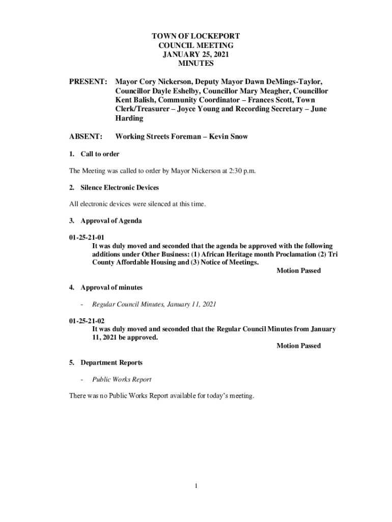 Fillable Online Mayor Cory Nickerson, Deputy Mayor Dawn DeMings-Taylor ...