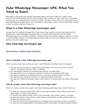 Fillable Online Most common WhatsApp scams and how to avoid them Fax ...