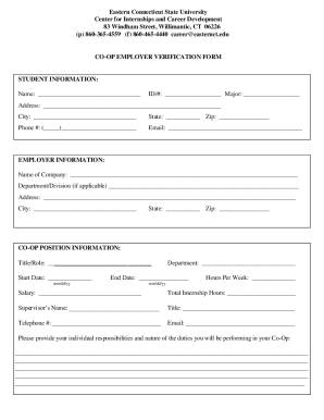 Fillable Online internship-info-sheet.pdf Fax Email Print - pdfFiller