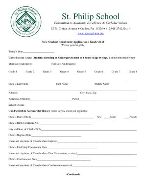 Fillable Online Admissions Virtual Folder 24-25SY by St. Philip's School ... Fax Email Print ...