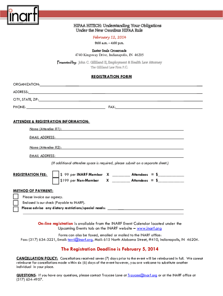 Fillable Online HIPAA, HITECH, and the OMNIBUS Rule: What Are They? Fax ...