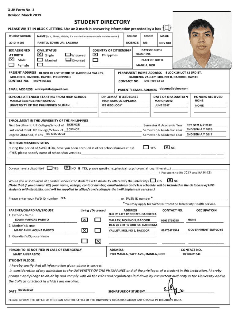 Fillable Online OADMAPA Form 3.9 (Revised 12.03.2018) Fax Email Print - pdfFiller