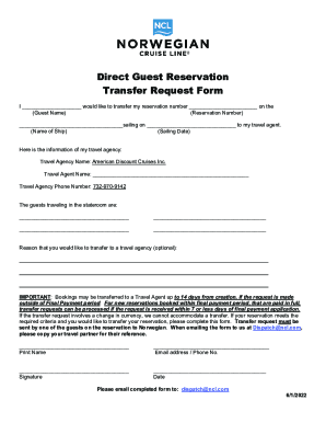 Fillable Online Ncl Transfer Form - Fill Online, Printable, Fillable ...