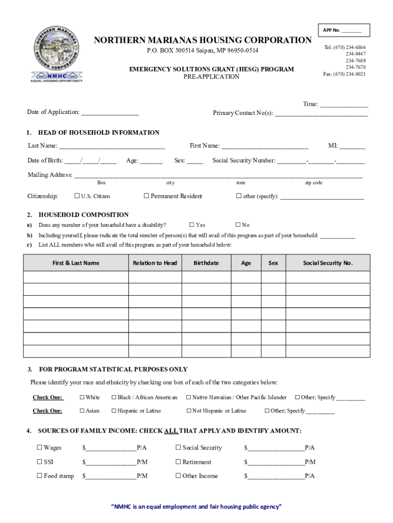 Fillable Online Emergency Solutions Grant (ESG) Application - DUNS Fax ...