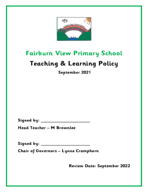 Fillable Online Fairburn View Primary School Fax Email Print - pdfFiller