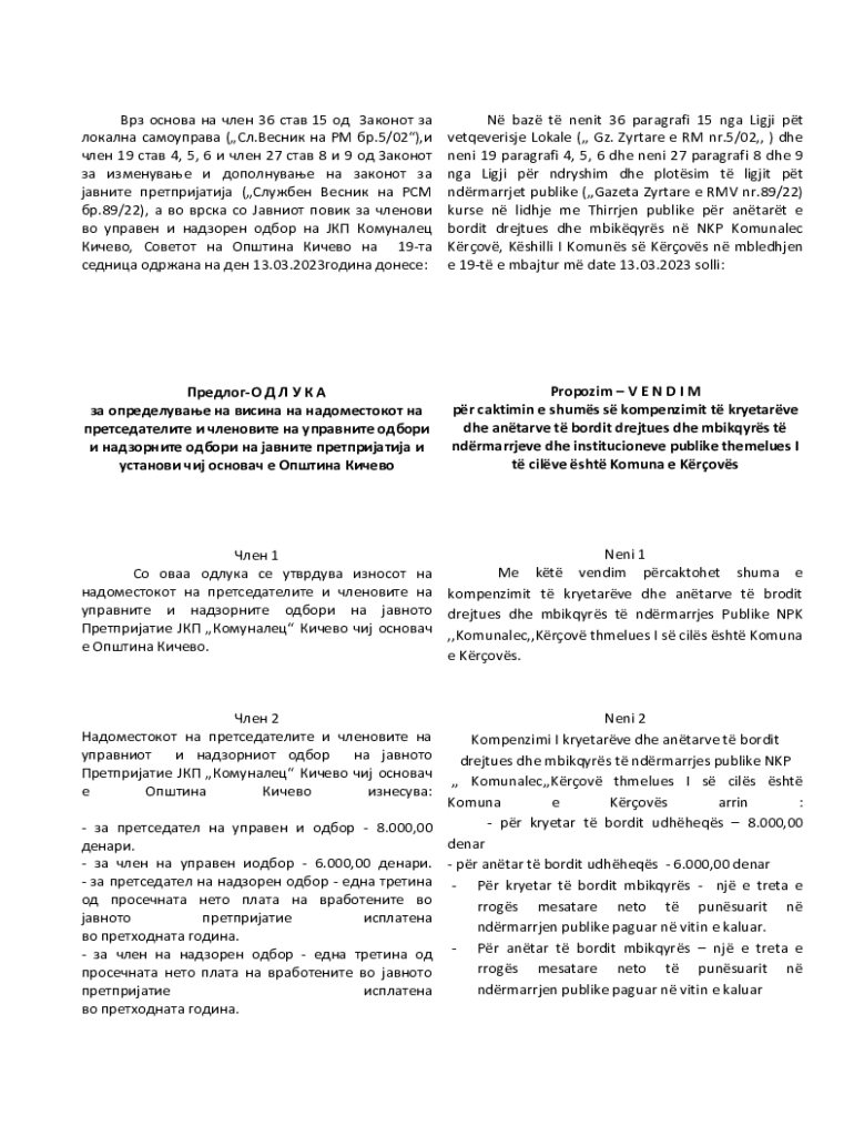 Fillable Online N baz t nenit 36 paragrafi 15 nga Ligji pt Fax Email Print - pdfFiller