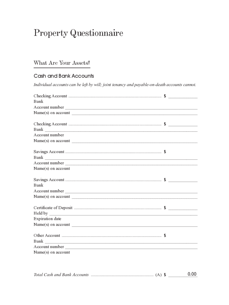 Fillable Online Joint Tenancy Bank Accounts as Part of Estate Planning ...