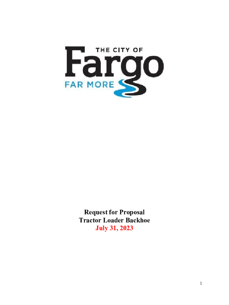 Fillable Online Request for Proposal Tractor with Commercial Front ... Fax Email Print - pdfFiller