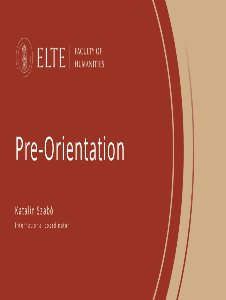 Fillable Online Welcome to Etvs Lornd University, Faculty of Fax Email ...