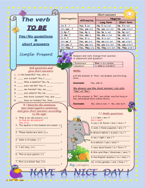 Fillable Online the-verb-to-be-yesno-questions-and-short-answers-i ...