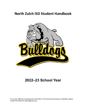 Fillable Online Student Information - North Zulch Independent School ...