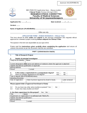 REC-Clinical-Trials-Application-. ... Doc Template | pdfFiller