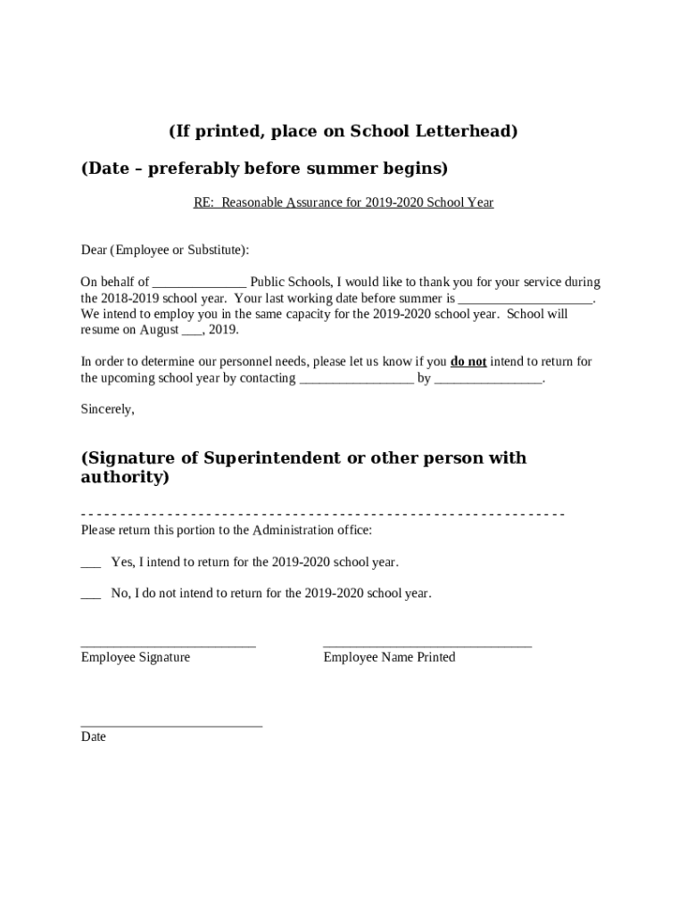 Reasonable Assurance Contract (Sample) Doc Template | pdfFiller