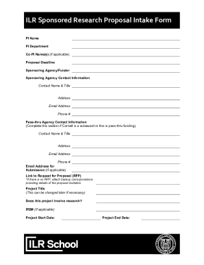Fillable Online Intent to Submit Grant Proposal Form Fax Email Print ...