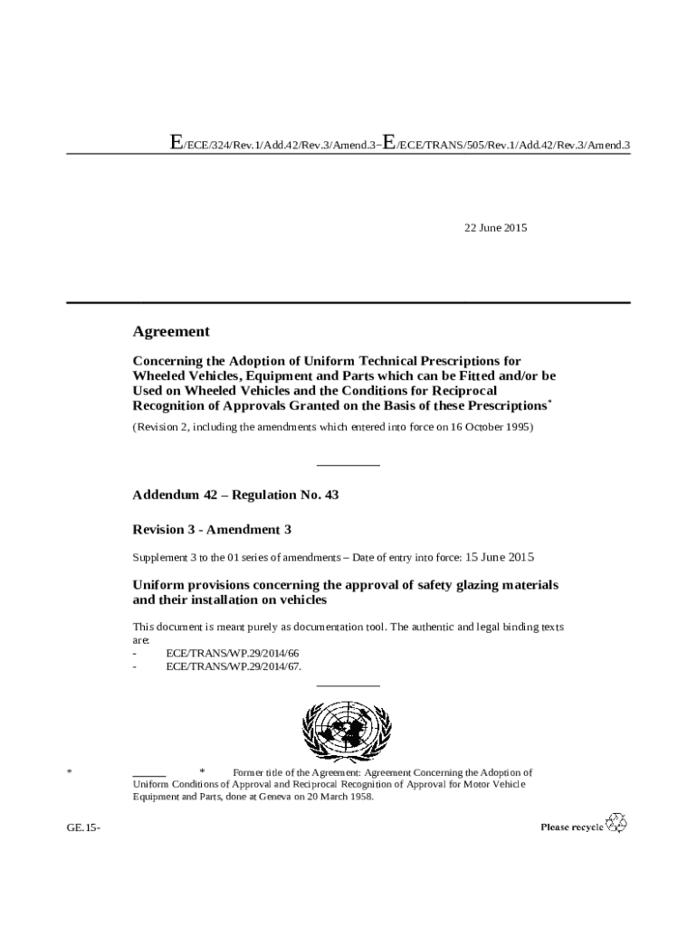 Provisions regarding the installation of safety glazing on ... Doc ...