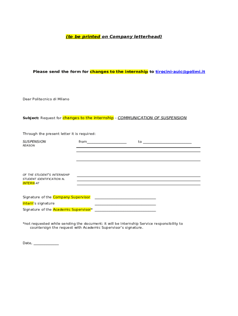 how to activate an internship - Career Service - polimi Doc Template ...