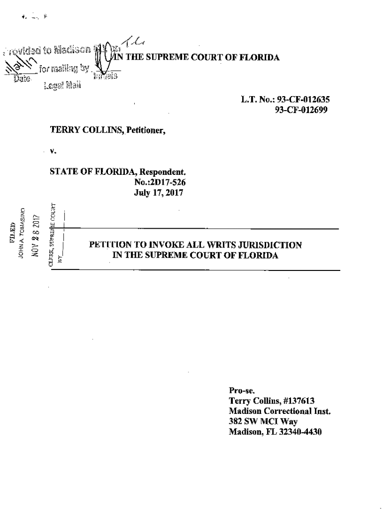 Fillable Online Collins v. United States, Case No. 8:14-CV-2218-T-24TBM ...