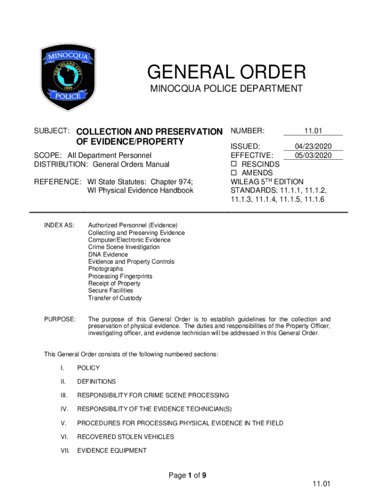 Fillable Online Public Notice: DOJ - DFS Physical Evidence Handbook Fax ...