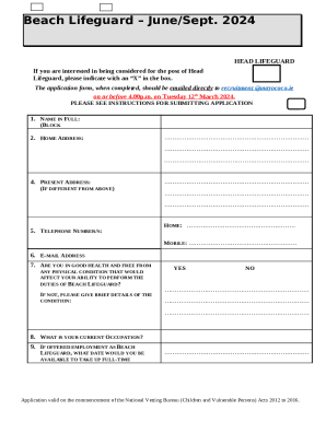 Outstanding Lifeguard Cover Letter Examples Doc Template | pdfFiller