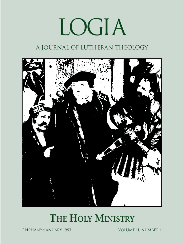 Fillable Online Logia 02-1. The Holy Ministry Fax Email Print - pdfFiller