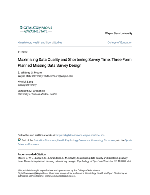Fillable Online Maximizing Data Quality and Shortening Survey Time ...