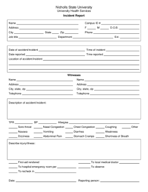 Fillable Online Request an Incident Report - Police Department Fax ...