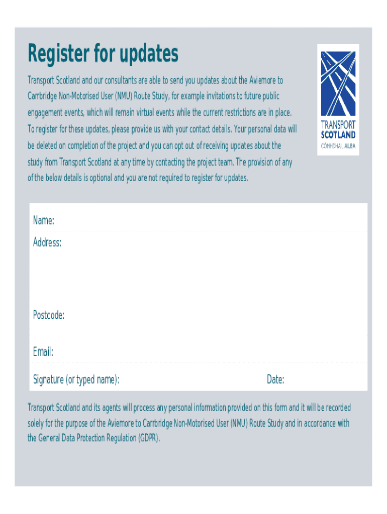 Views sought on Aviemore to Carrbridge route design in ... Doc Template ...