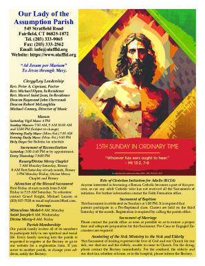 Fillable Online Ad Jesum per Mariam Fax Email Print - pdfFiller