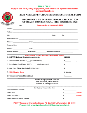2023-NER-Chapter-Dues-Submital--1 Doc Template | pdfFiller