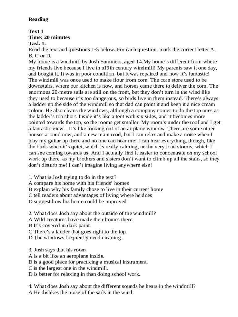 LearnEnglish: Reading: B2: Worklife balance Doc Template | pdfFiller