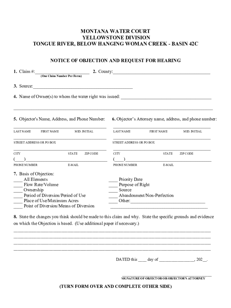 Fillable Online 42M-Counter-Objection-Form.pdf Fax Email Print - pdfFiller