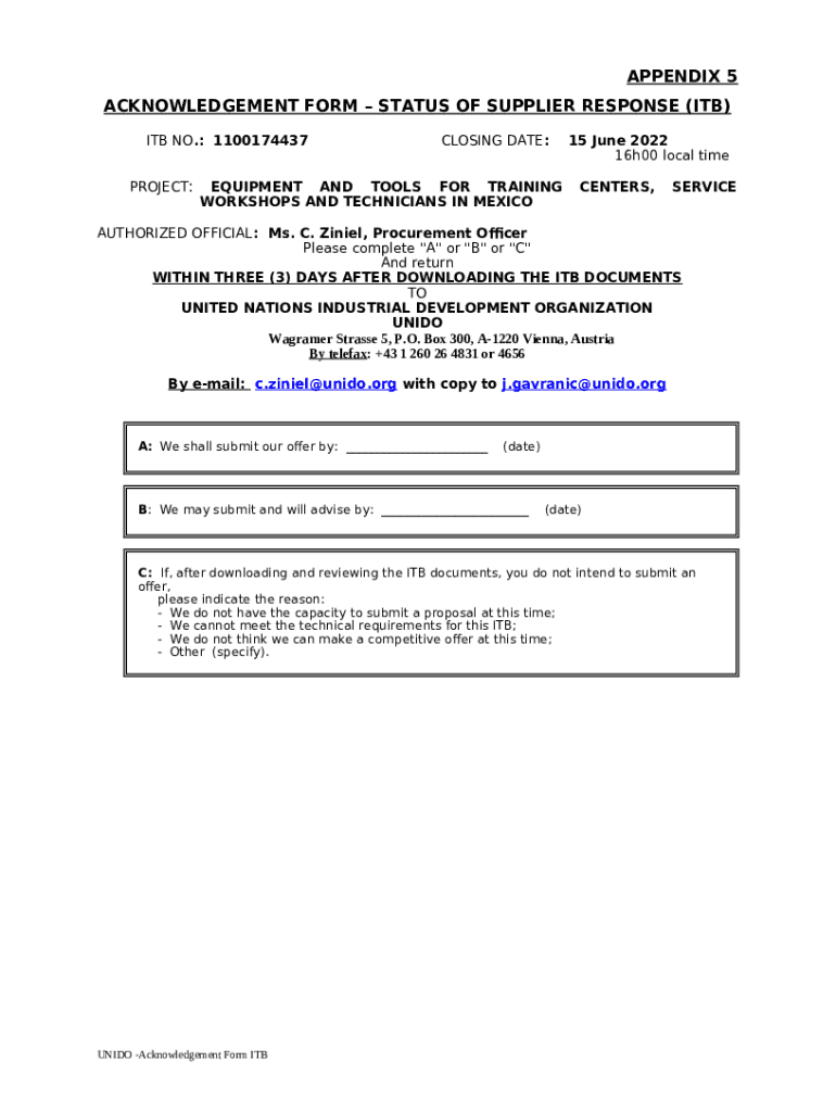 ITB 1100174437 - Instructions to Bidders.pdf Doc Template | pdfFiller