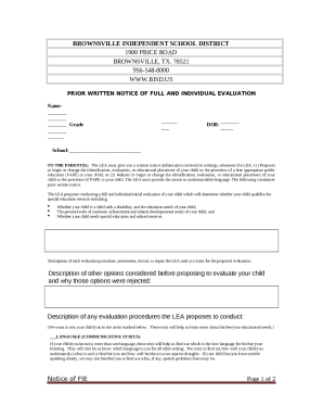 s - Brownsville Independent School ... Doc Template | pdfFiller