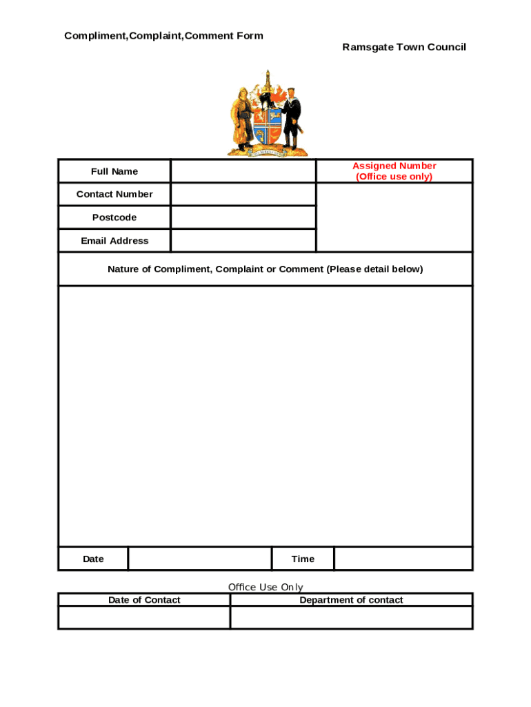 Printed and assembled this complaints department sign. ... Doc Template | pdfFiller