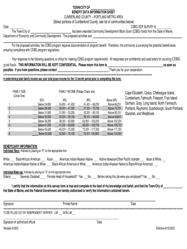 Fillable Online CUMBERLAND COUNTY PORTLAND METRO AREA Fax Email Print - pdfFiller