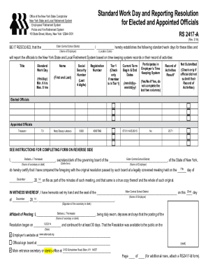 Fillable Online Fillable Online Standard Work Day and Reporting ... Fax ...