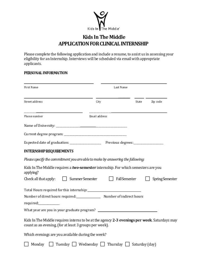 Fillable Online Doctoral Internship in Clinical Developmental Child and ... Fax Email Print ...