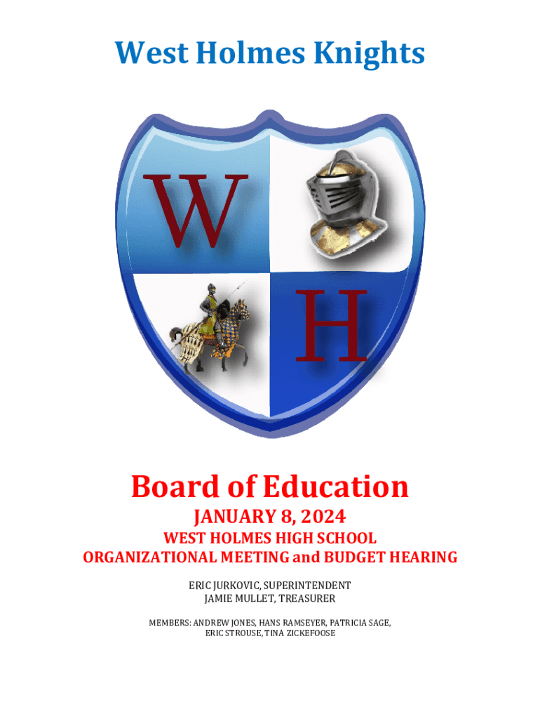 Fillable Online Board Policy - West Holmes Local Schools Fax Email Print - pdfFiller