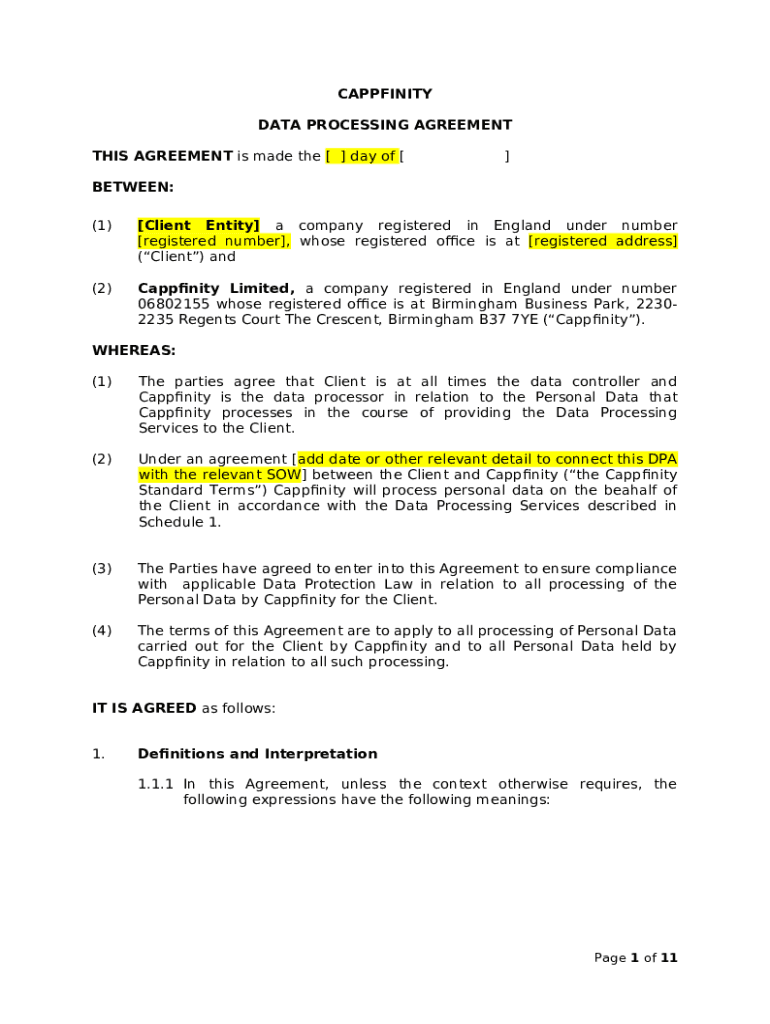 View our Data Processing agreement for the UK here Doc Template | pdfFiller