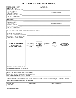 Fillable Online What is a Proforma Invoice? Fax Email Print - pdfFiller