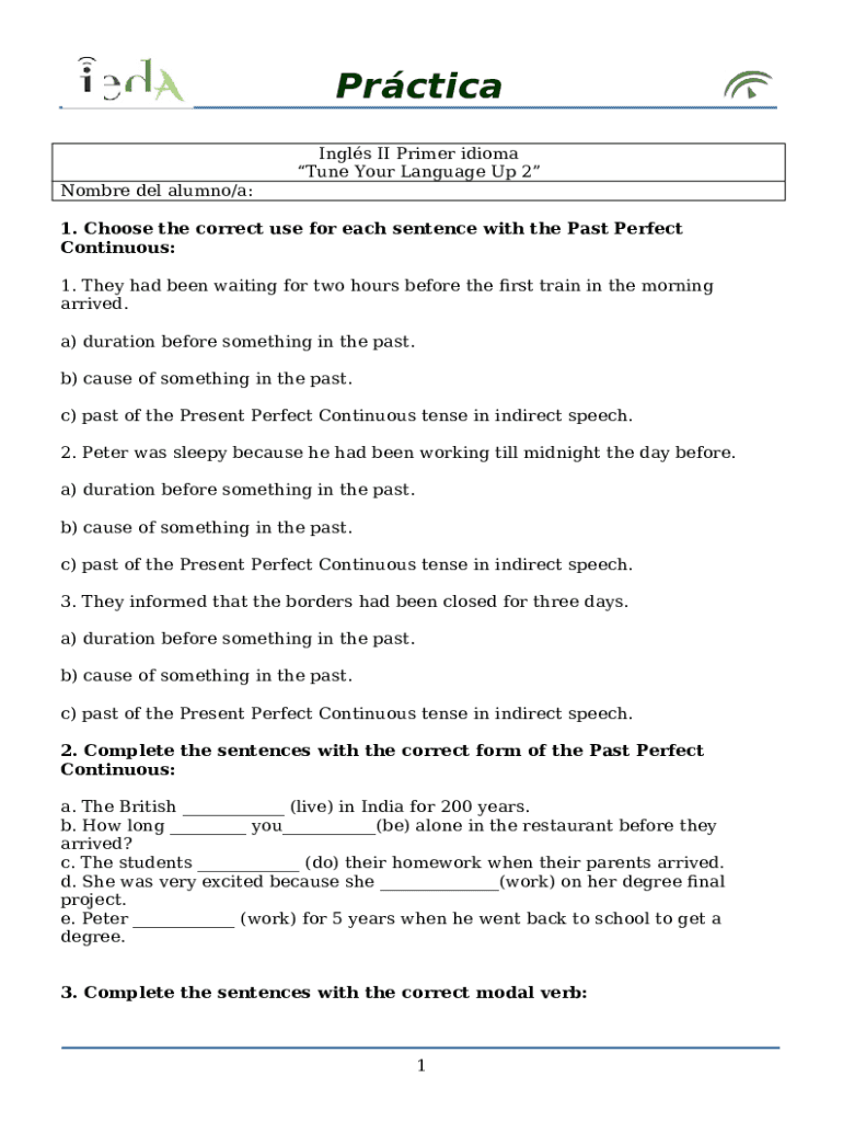 English Grammar Exercises for B2 - Past perfect simple ... Doc Template ...