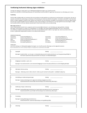 Invulbaar Online formulier herkomst middelen in het kader van de wwft Faxnummer Email Afdrukken ...